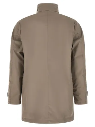 Moorer Mens Gray Polyester Shell Jacket Clothing