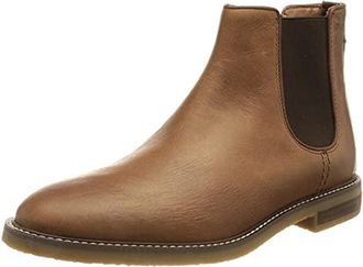 Clarks Homme Jaxen Bottine Chelsea, Tan Leather, 39 EU