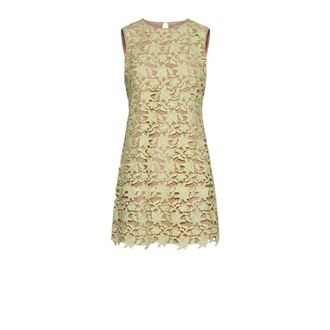 Silvian Heach Femme, Robes, Jaune, Taille: 34 FR Floral Eyelet Short Dress