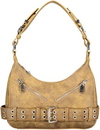Desigual Umh&auml;ngetasche aus Kunstleder mit Schnallen- und Rei&szlig;verschlussdetails - - Bags - Damen - Braun - ONE SIZE