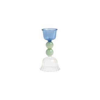 &Klevering Bougeoir Tulip - Multicolore - Verre