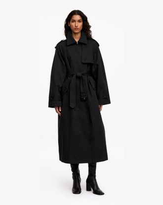 Arket Oversize-Trenchcoat -Schwarz