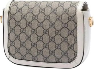 Gucci Sac bandouli&egrave;re en toile Pre-owned - Femme - Pre-owned - Beige - Taille: ONE Size