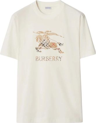 Burberry Homme, Tops, Blanc, Taille: L EKD T-shirt