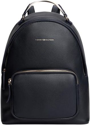Tommy Hilfiger Sac &agrave; Dos Femme Logotape Moyen, Bleu (Space Blue Corp), Taille Unique