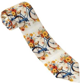 Generic Cravate, v&eacute;lo fleuri, Extra Long Cravate Homme Mariage, officielle Cravates en soie pour C&eacute;r&eacute;monie, Accessoire Chemise, daffaires