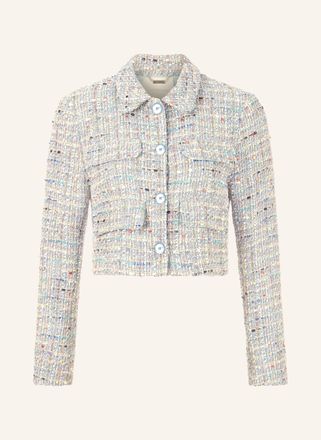 Rich & Royal Tweed-Jacke Mit Pailletten blau