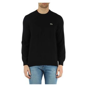 Lacoste Regular Fit Baumwoll Rundhals Pullover - - Knitwear - Herren - Schwarzk - 2XL