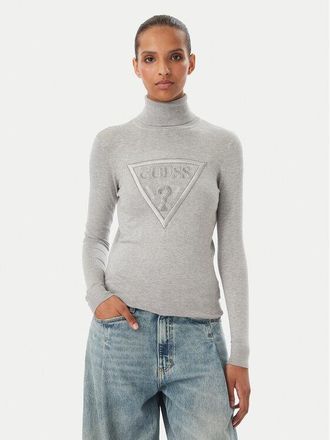 Guess Rollkragenpullover W6BR54 Z1455 Hellgrau Regular Fit
