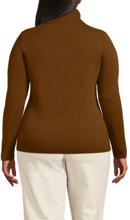 Lands End Rollkragen-Pullover aus Kaschmir, Damen, Größe:56-58 plus, Beige, Kaschmir, by Lands End
