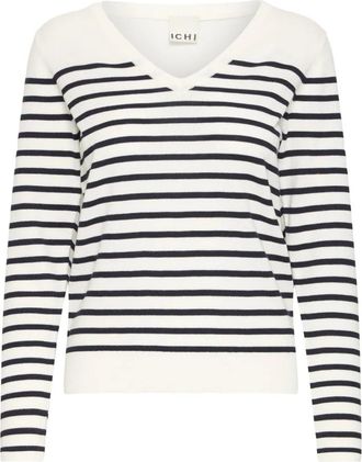 Ichi Ichi, Femme, Pulls, Multicolore, Taille: 36 FR Maille encolure en V