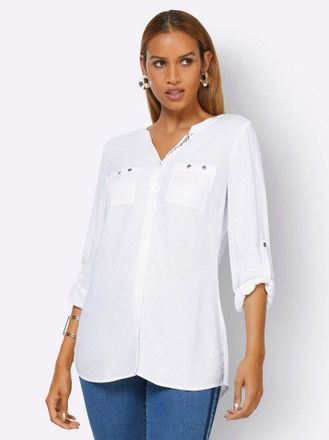 Cr&eacute;ation L Klassische Bluse Bluse Langarm