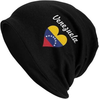 Generic Bonnet Tricoté Drapeau du Venezuela Stretchy Beanie Tricoté Confortable Watch Hat pour Femme Ski La Rue