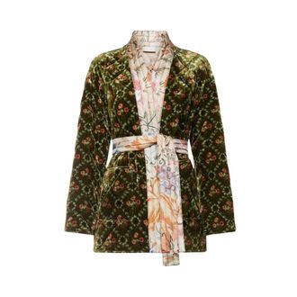 Pierre-Louis Mascia Kanalo Kimono Jacke - - Blouses & Shirts - Damen - Gr&uuml;n - L