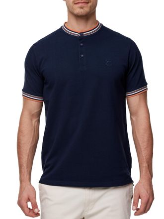 Indicode Herren INOdell T-Shirt mit Rundhals-Ausschnitt aus Baumwolle | Herrenshirt Sommershirt Navy, XL