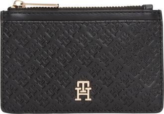 Tommy Hilfiger Damen Th Icon Long Cc Holder Mono Aw0aw18477 Kartenhalter, Black (Black)