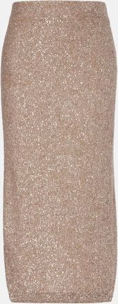 Brunello Cucinelli Bleistiftrock aus Lam&eacute;