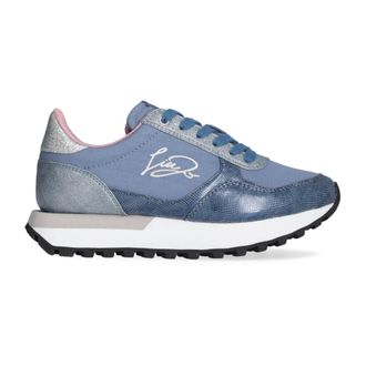 Liu Jo Femme, Chaussures, Bleu, Taille: 37 EU Baskets Bleu en Tissu et Synthétique