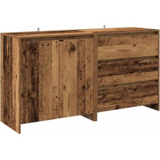 vidaXL 2-tlg. Sideboard Altholz-Optik Holzwerkstoff vidaXL