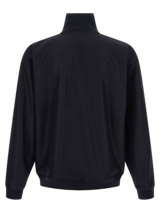Jil Sander Wool High-Neck Jacket - Black