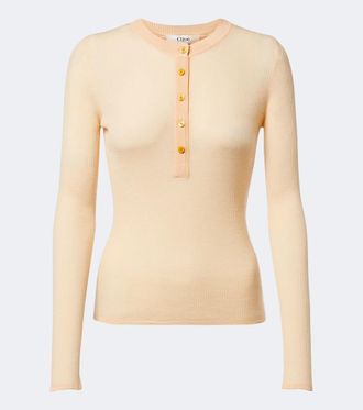 Chlo&eacute; Chlo&eacute; Top Henley en laine