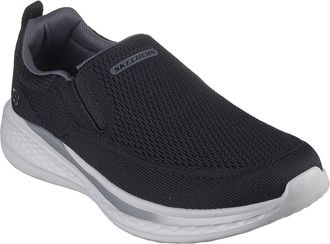 Skechers Slade Royce Herren, Schwarzes Strick-Mesh, 41.5 EU
