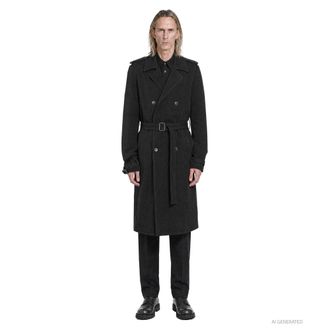 Nicolo Ceschi Berrini Cotton Wool Trench Coat