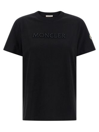 Moncler T-shirt &agrave; logo brod&eacute;