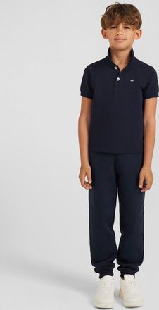 Eden Park Polo Manches Courtes En Piqu&eacute; Coton Bleu Marine Broderie Noeud Papillon Dos Coupe Regular