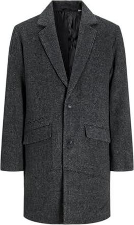 Jack & Jones Jjhays Wool Blend Coat Manteau, Mélange de Gris foncé. Détails : pour Homme, XL