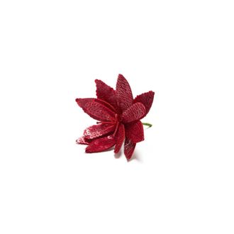 Maliparmi Maliparmi, Femme, Accessoires, Rouge, Taille: ONE Size Sequin Flower Brooch