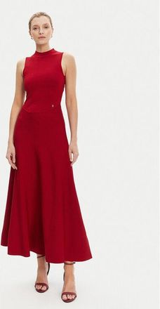 Guess Strickkleid W5YK0S Z0241 Dunkelrot Regular Fit