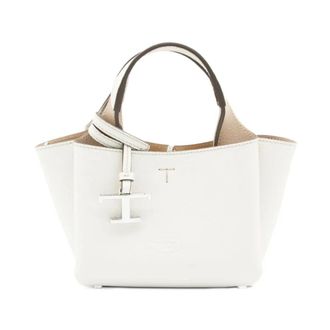 Tod's Femme, Sacs, Blanc, Taille: ONE Size Micro Sac en Cuir