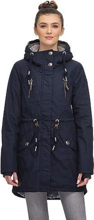Ragwear Elsie Parka pour femme, manteau, manteau demi-saison, veste demi-saison avec capuche, manteau dautomne, Bleu marine 2321_2028, L