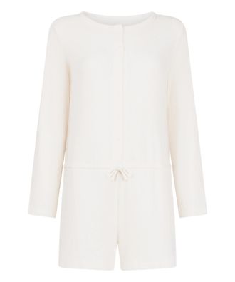 Hunkemöller Hunkemöller Short-Onesie Jersey Rib - Gardenia - M