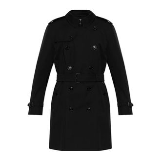 Burberry Homme, Manteaux, Noir, Taille: 2XL Kensington Trench Coat