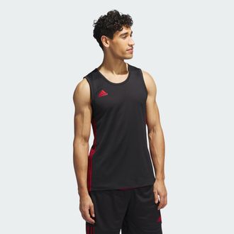 adidas Adidas Herren 3G Speed Reversible Jersey, Black/Power Red, S