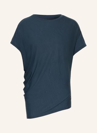 super.natural T-Shirt Yoga Loose Mit Merinowolle blau