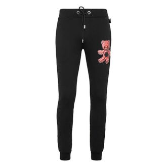 Philipp Plein Homme, Pantalons, Noir, Taille: 4XL Pantalons de surv&ecirc;tement Teddy