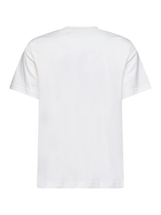 Moncler Mens T-Shirt Cotton Jersey White T-Shirts And Polos