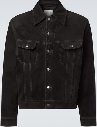 STUDIO NICHOLSON X Aaron Levine Jacke Boston aus Veloursleder