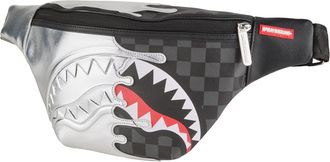 Sprayground SILVER SIDE DRIP BLACK CHECK SAVVY CROSSBODY