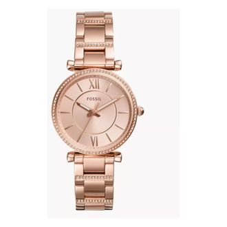 Fossil Carlie Uhr - - Accessories - Damen - Rosa - ONE SIZE
