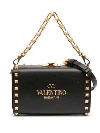Valentino Garavani 2010-2025 Rockstud Alcove Box Satchel-Tasche - Schwarz