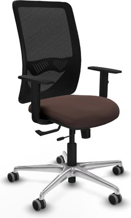 Piqueras y Crespo Schreibtischstuhl Zulema mit 1D-Armen, h&ouml;henverstellbare Lendenwirbelst&uuml;tze, ausgestattet mit Syncro/Traslack und Schneidschaum, mit Rollen von 65 mm,