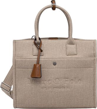 Marc O'Polo Femme, Sacs, Beige, Taille: ONE Size Sac fourre-tout moyen orn&eacute; dun logo brod&eacute;