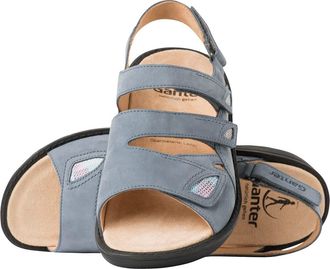 Ganter Damen Hera-H Riemchensandalen, Blau (Jeans 3400)