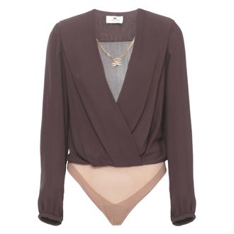 Elisabetta Franchi Damen, Oberteile, Braun, SGr&ouml;&szlig;e