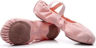 SOLUSTRE Chaussures de Ballet pour Adultes avec Semelle Antid&eacute;rapante &Eacute;lastique Extensible Confortables et L&eacute;g&egrave;res pour Danse et Gymnastique Couleur Chair
