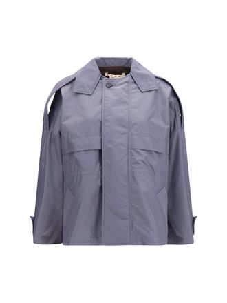 Marni Womens Nylon Jacket Dark Ash Polyamide